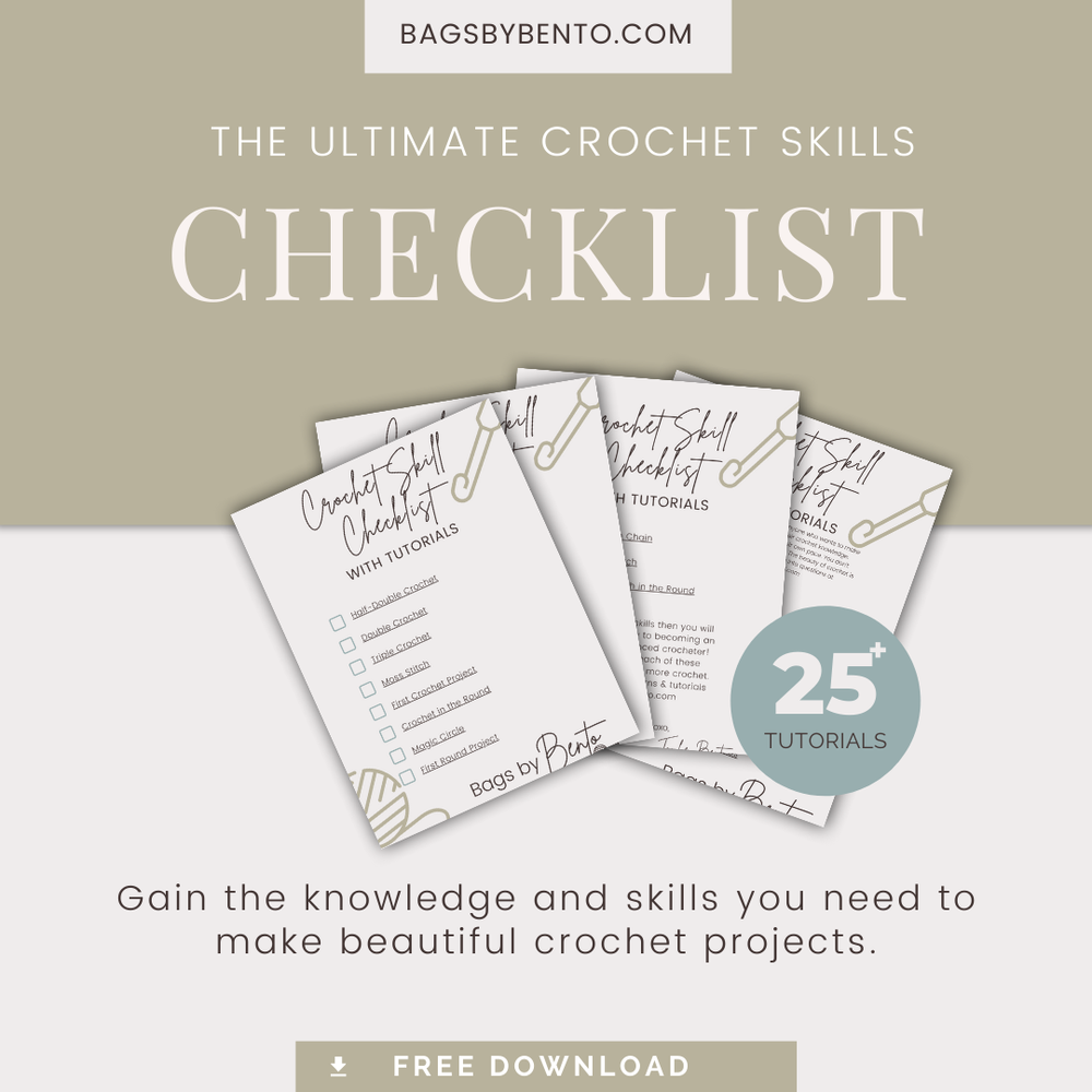 Crochet Skills Checklist — bags by bento