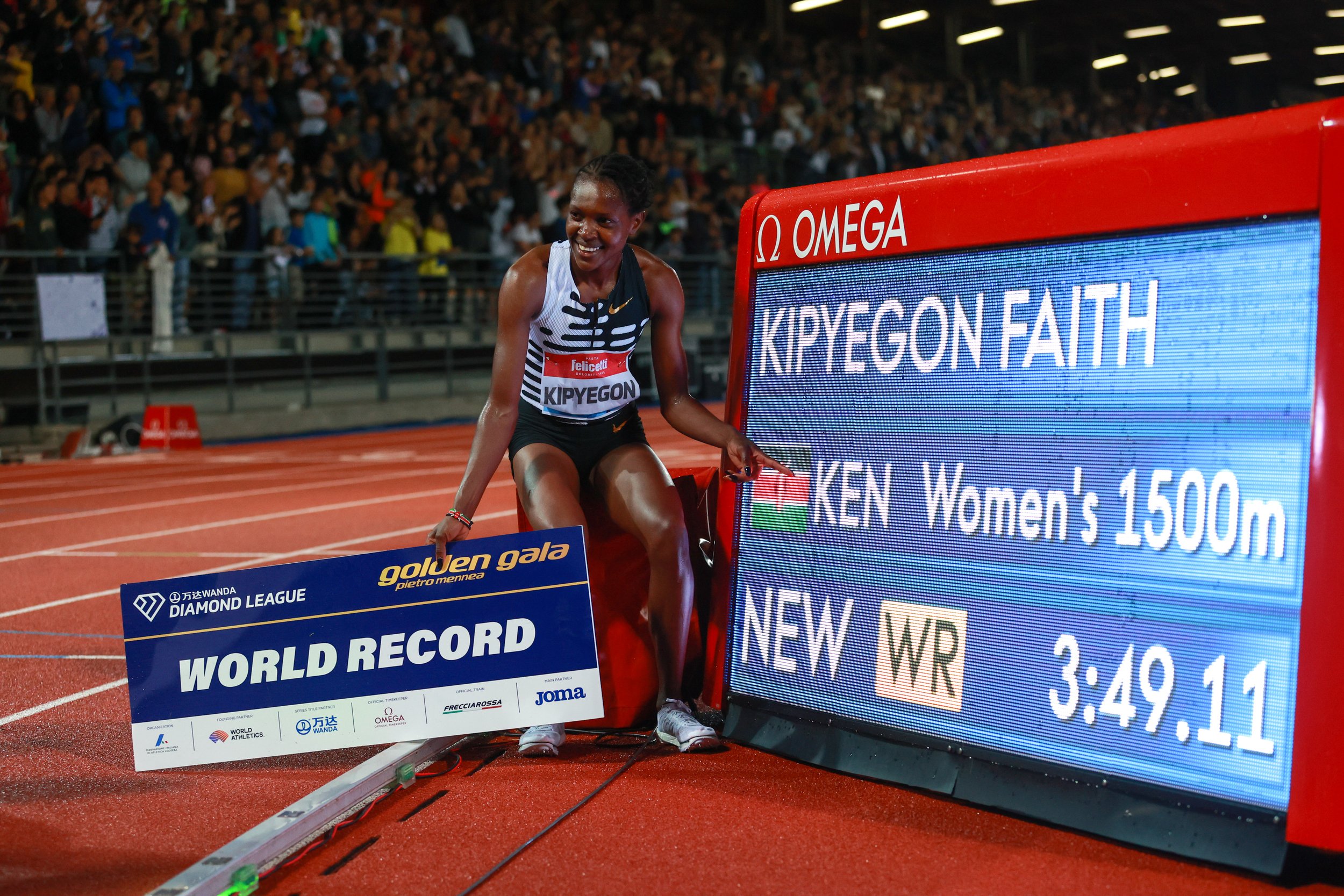Faith Kipyegon’s 1,500-meter world record highlights Florence Diamond ...