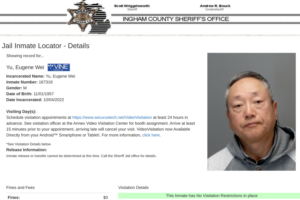 Details of the LA DA’s sealed embezzlement case vs. a Chinese spy, Jianwei “Eugene” Yu on Oct ...