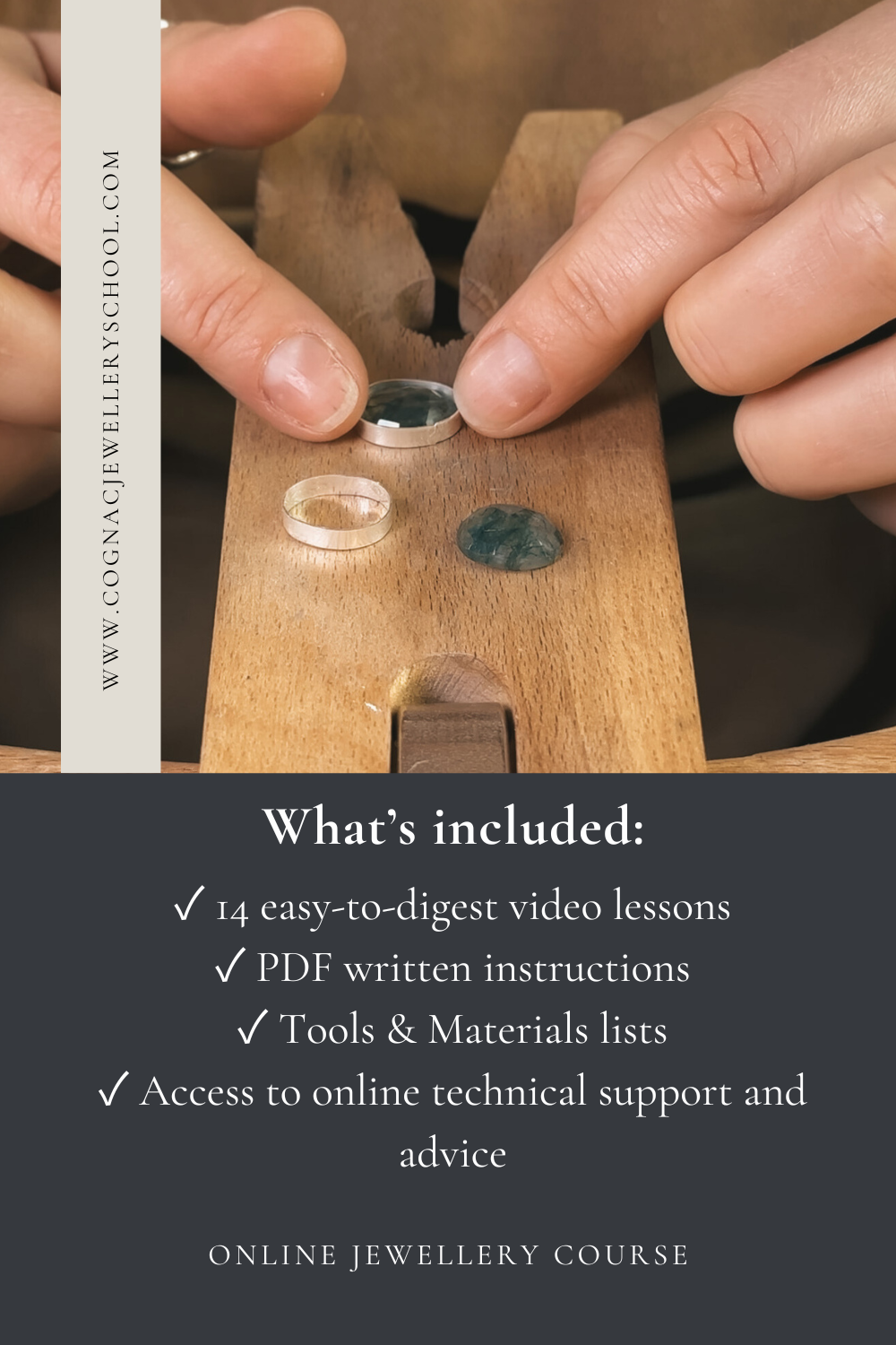 Silver Cabochon Gemstone Earrings Project | Online Jewellery Courses — Cognac Jewellery School