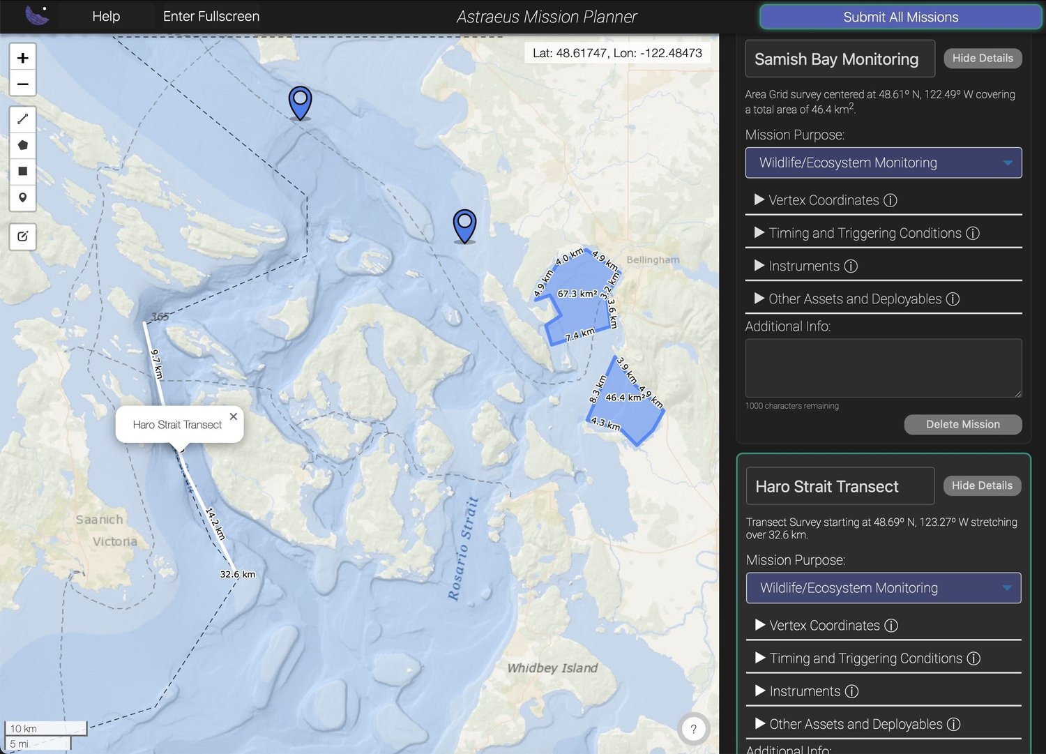 Launch of the Astraeus Mission Planner — Astraeus Ocean Systems