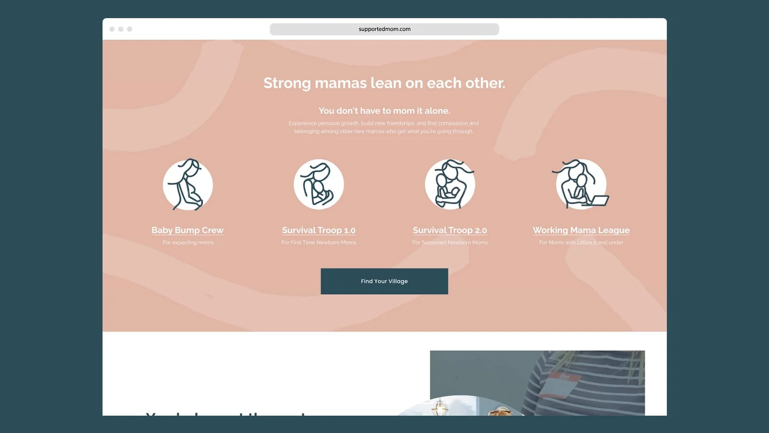 Supported Mom Initiative — Studio Eighty Seven