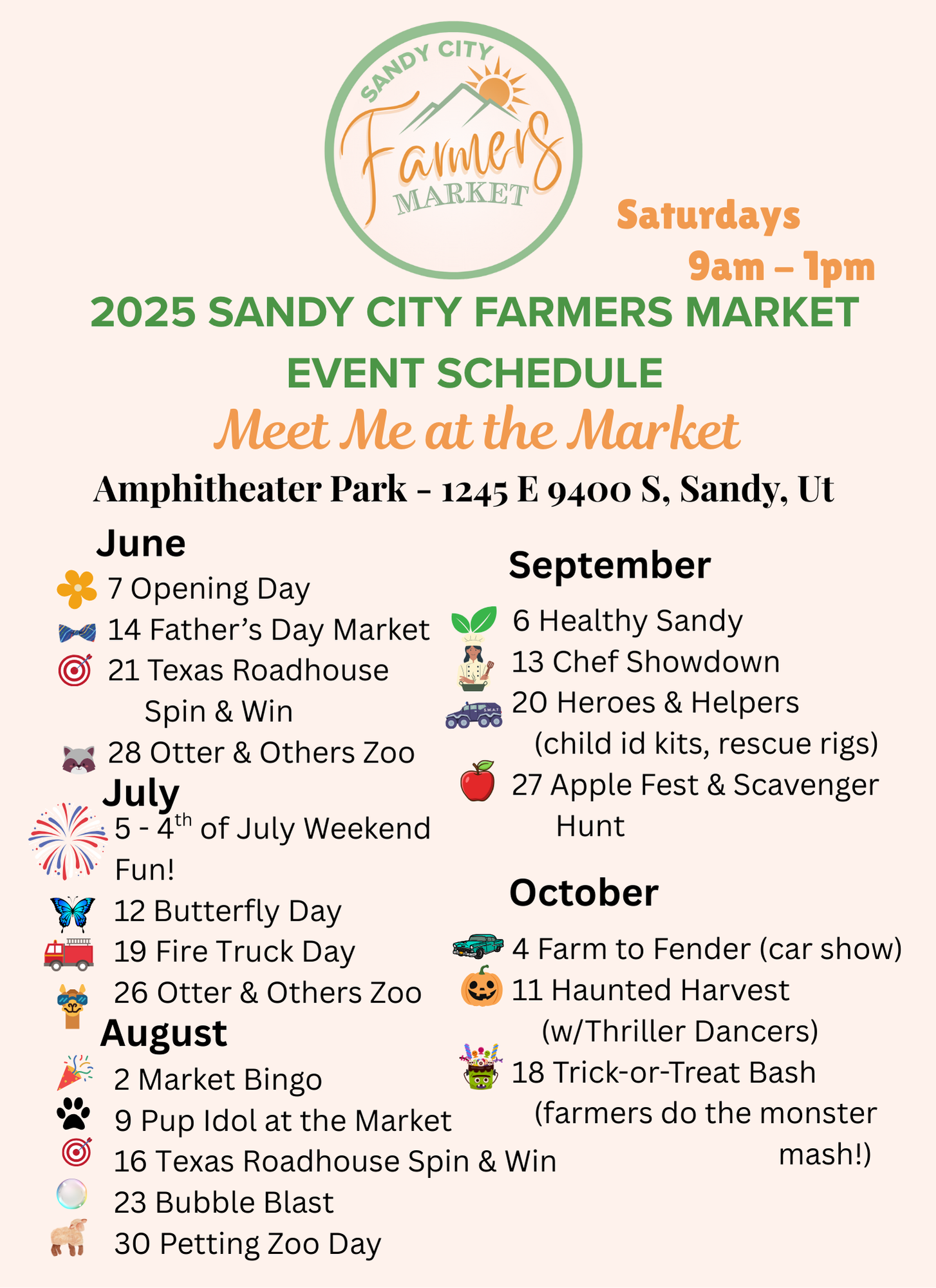 Sandy City Farmers Market — Empowered Community Markets