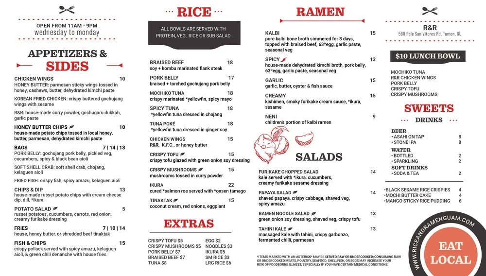 Menu — Rice & Ramen