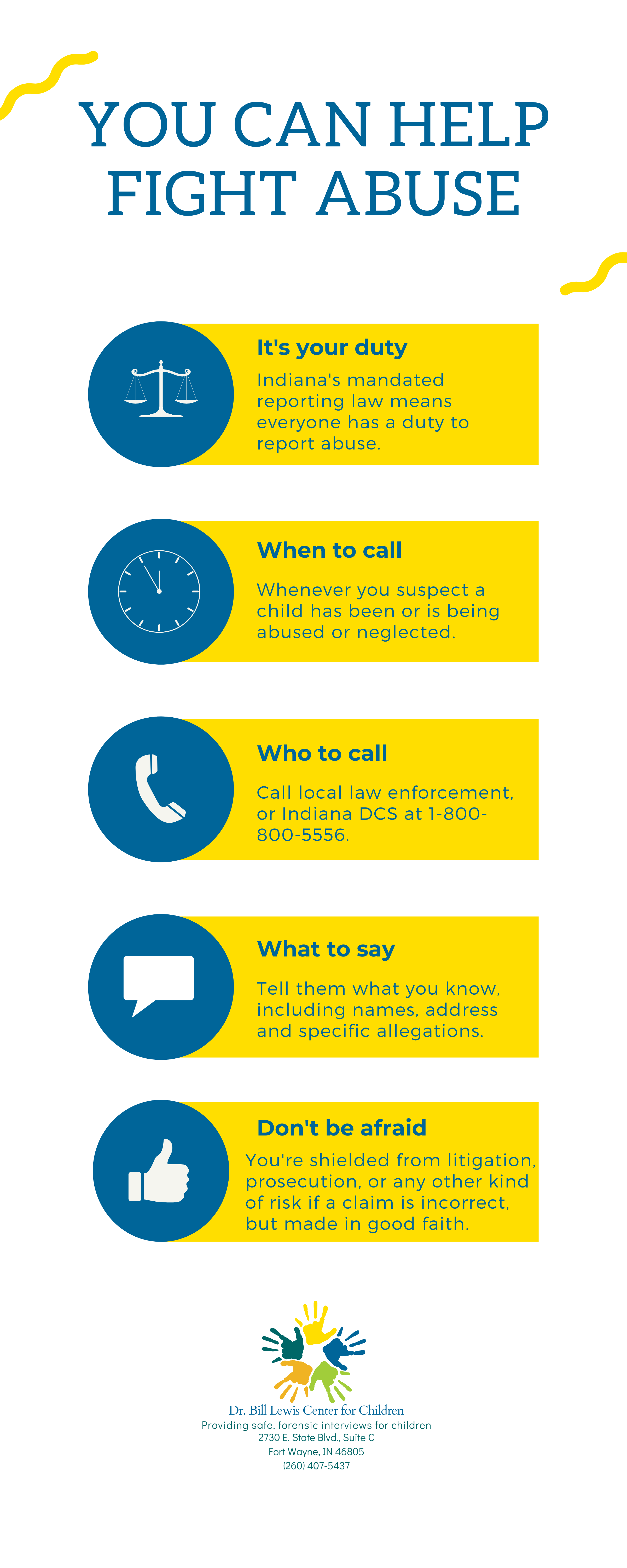 How to Report Abuse — Dr. Bill Lewis Center for Children