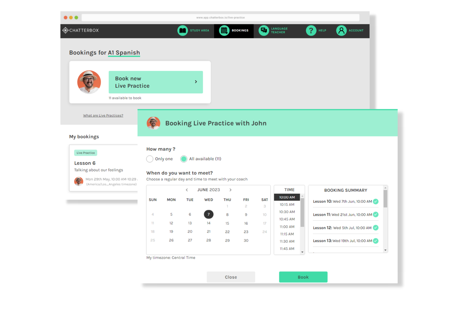 Book a Demo — Chatterbox - Learn a language, change a life