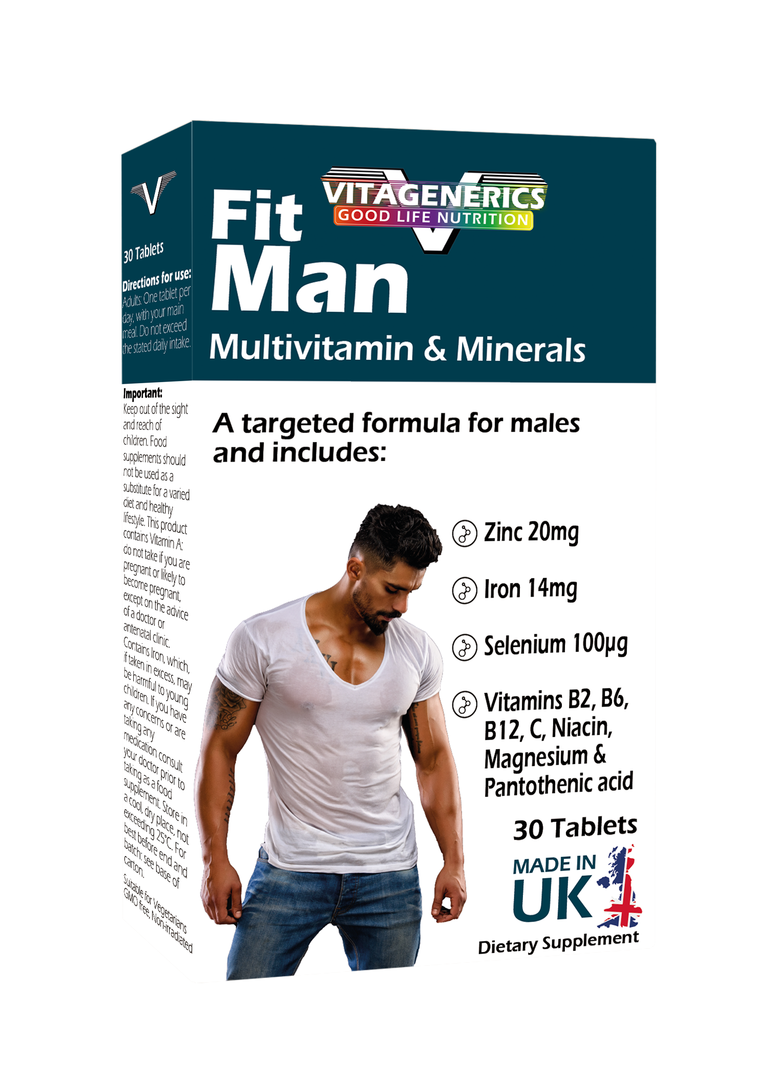 Fit man — VITAGENERICS - Multivitamins & minerals for Men, Women ...