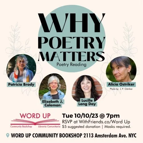 Poetry Reading: Why Poetry Matters — Elizabeth J. Coleman