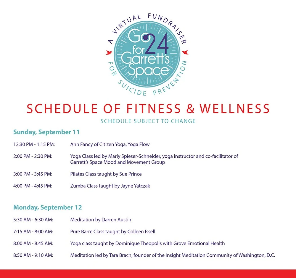 Go24 2022 Schedule — Garrett's Space