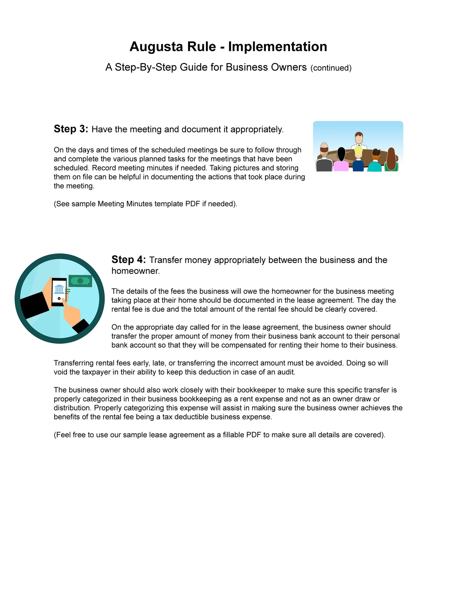 Augusta Rule Step-By-Step — Accounting For Business Owners - Shoff ...