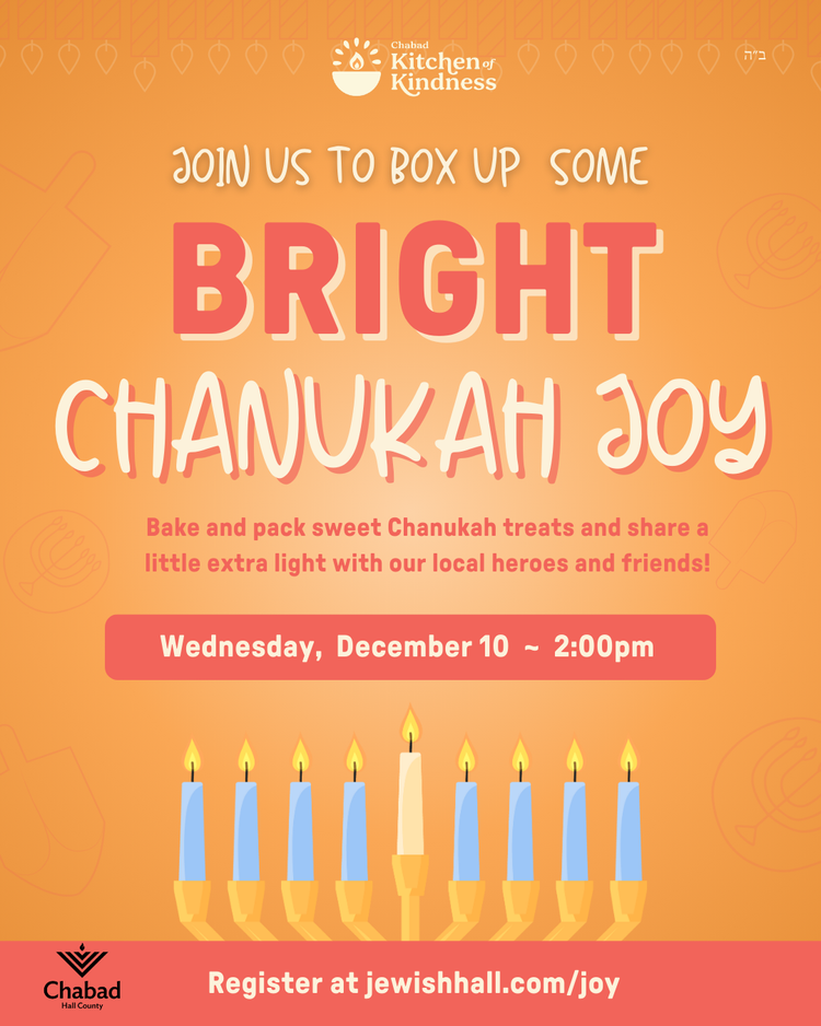 Kitchen of Kindness Day - Chanukah — Jewish Hall