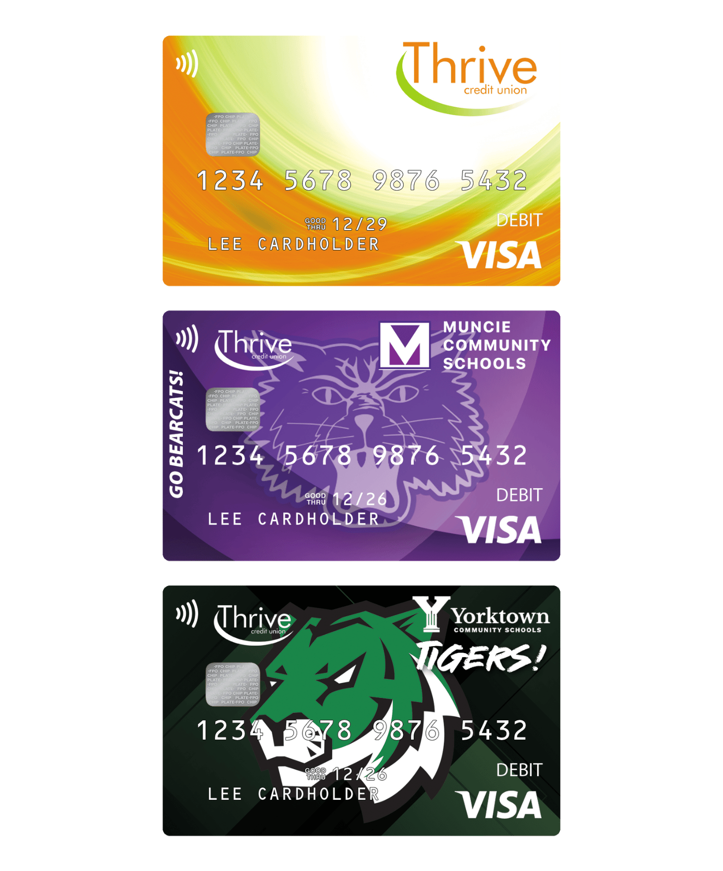 School Spirit Cards — Thrive CU