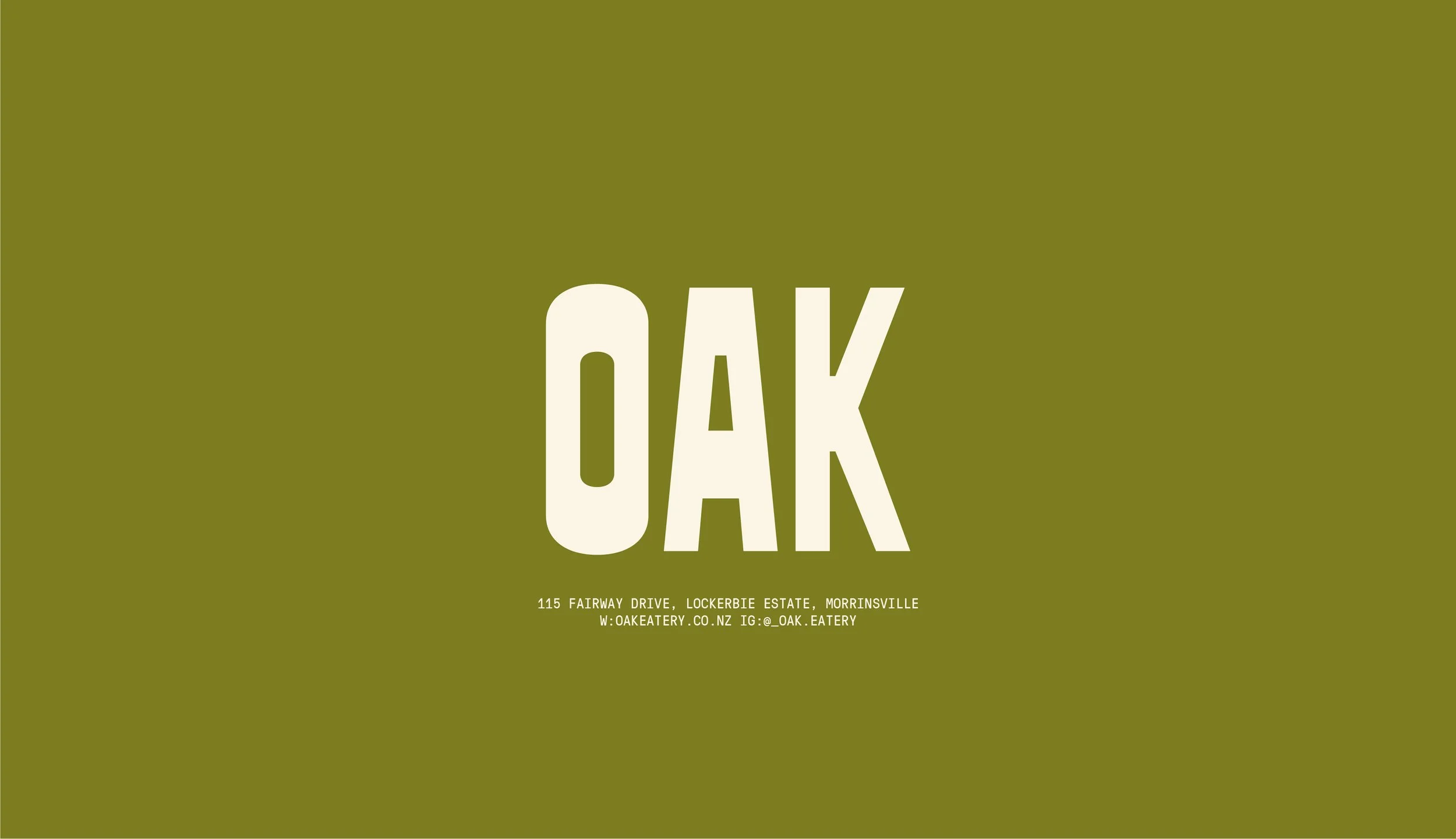 Oak Eatery — Blake Scott Design