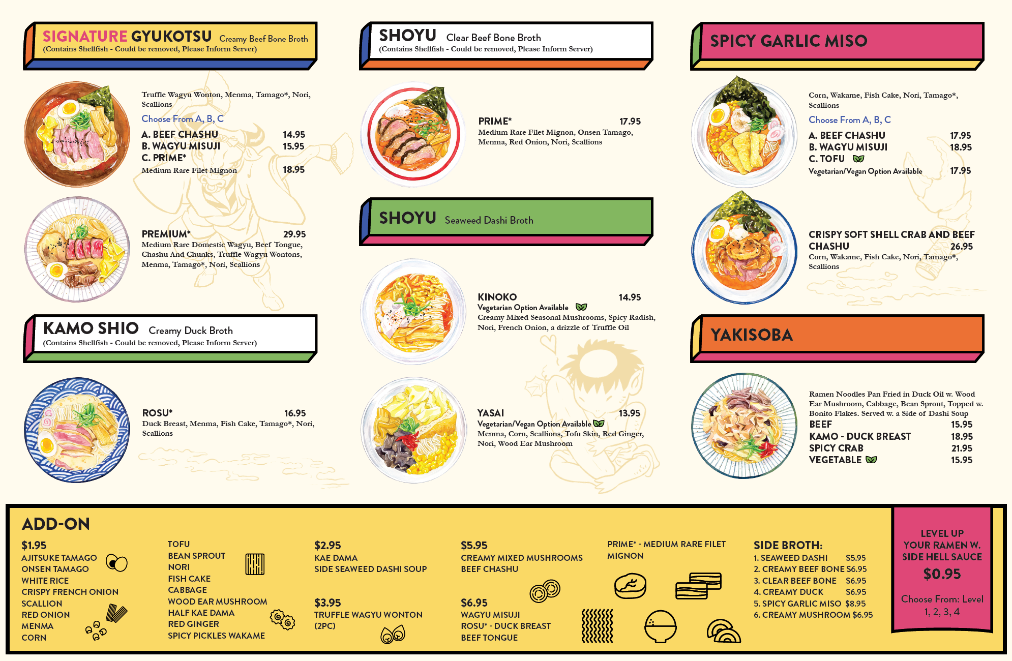 Menu 1 — Gyuro Ramen
