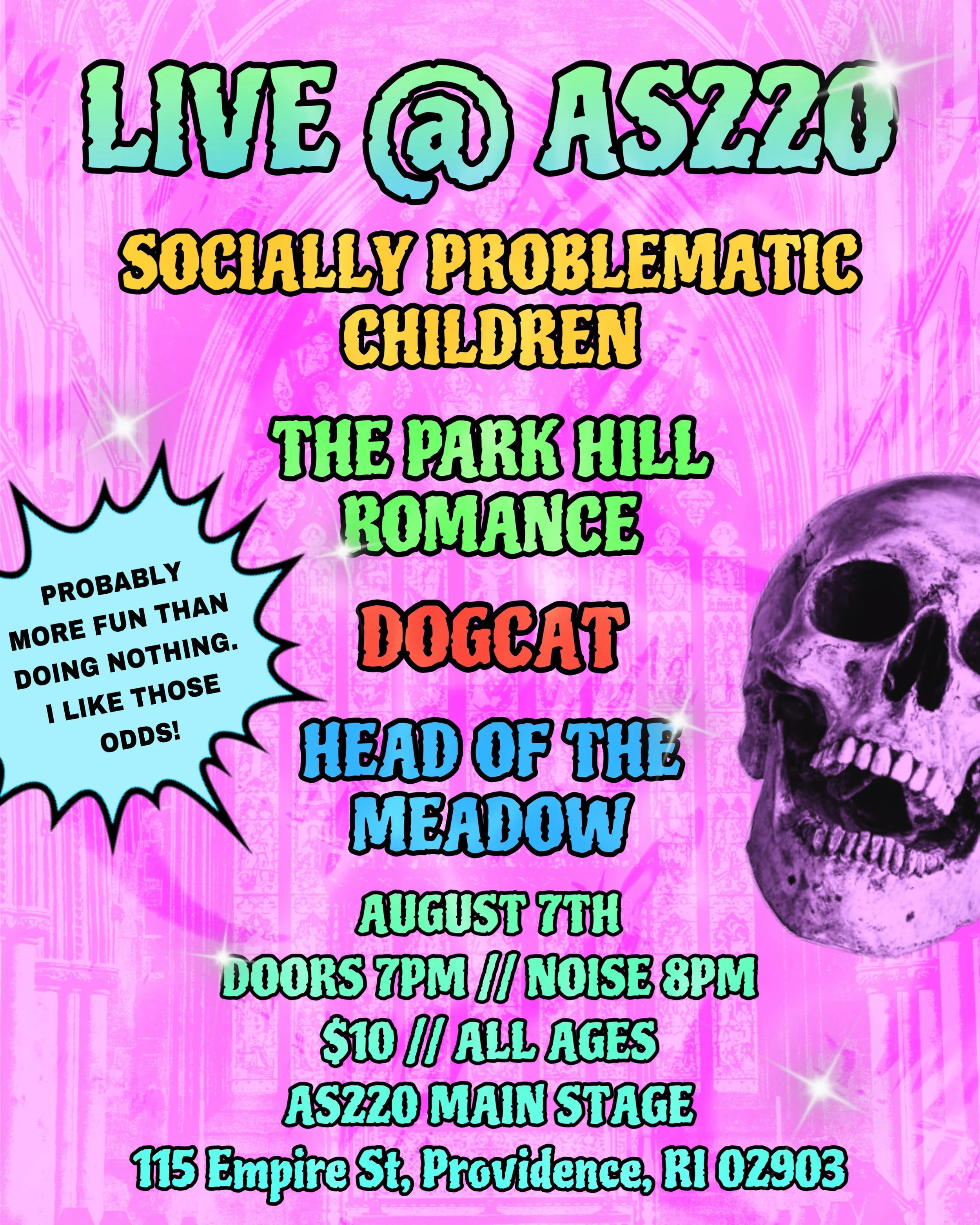 AS220 Calendar — Socially Problematic Children + The Park Hill Romance ...