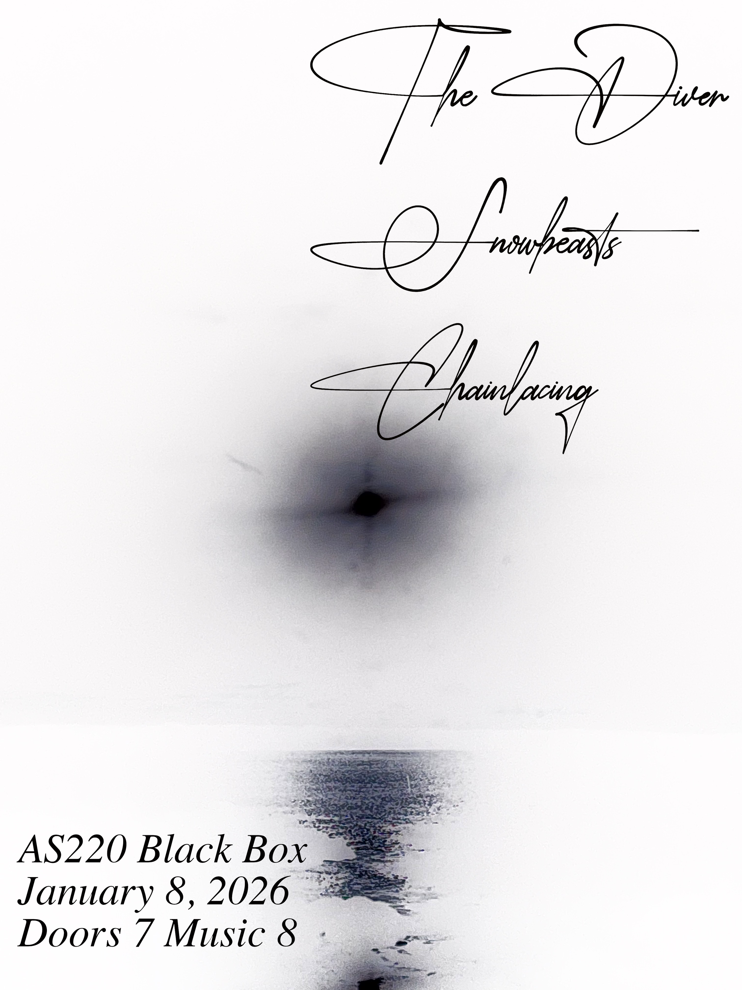 AS220 Calendar — The Diver + Snowbeasts + Chainlacing