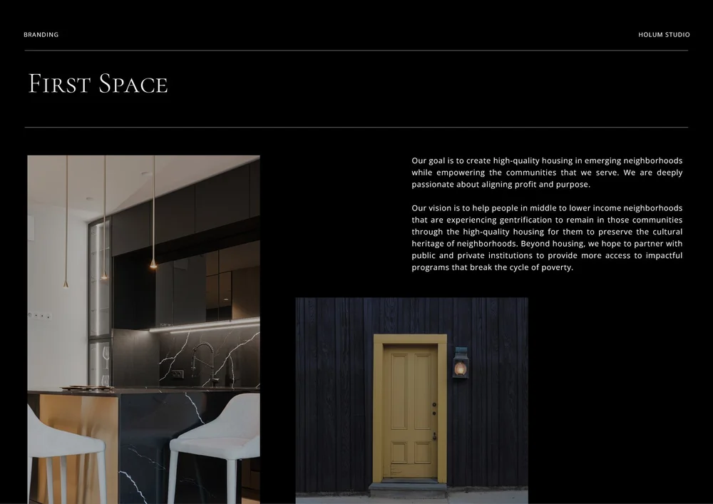 First Space — Holum Studio