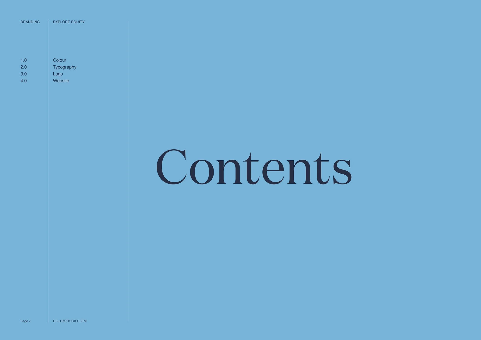 Explore Equity — Holum Studio