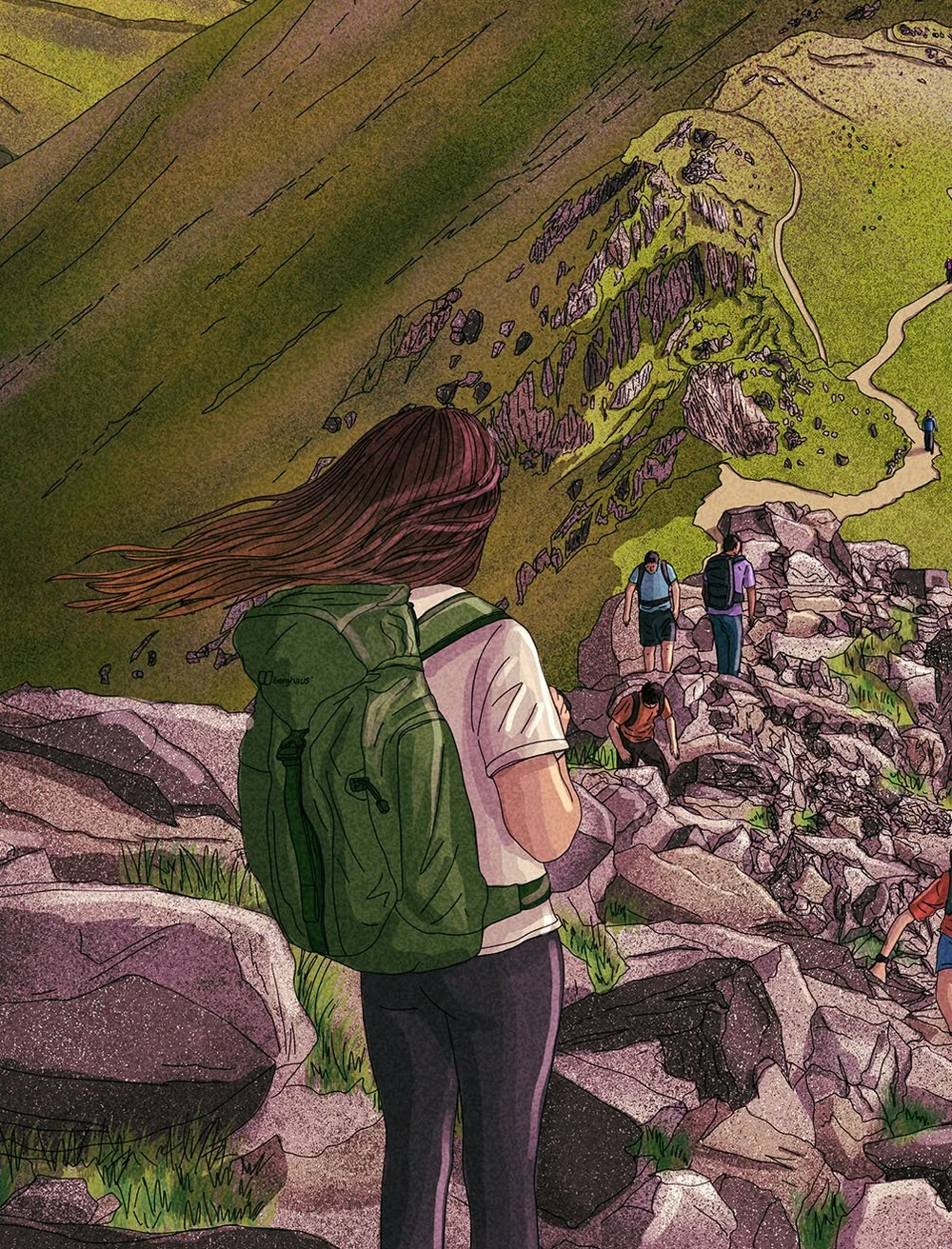 Helvellyn, Lake District — Yvette Earl Illustration
