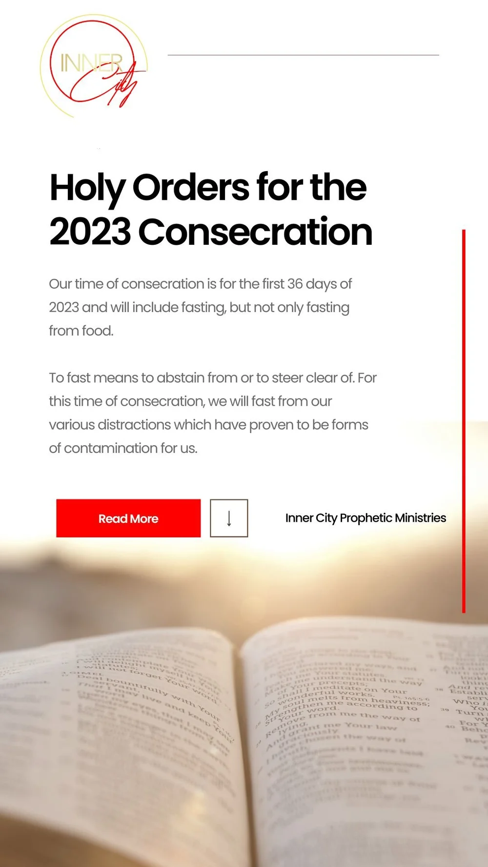 2023 Holy Consecration — Darius Nixon