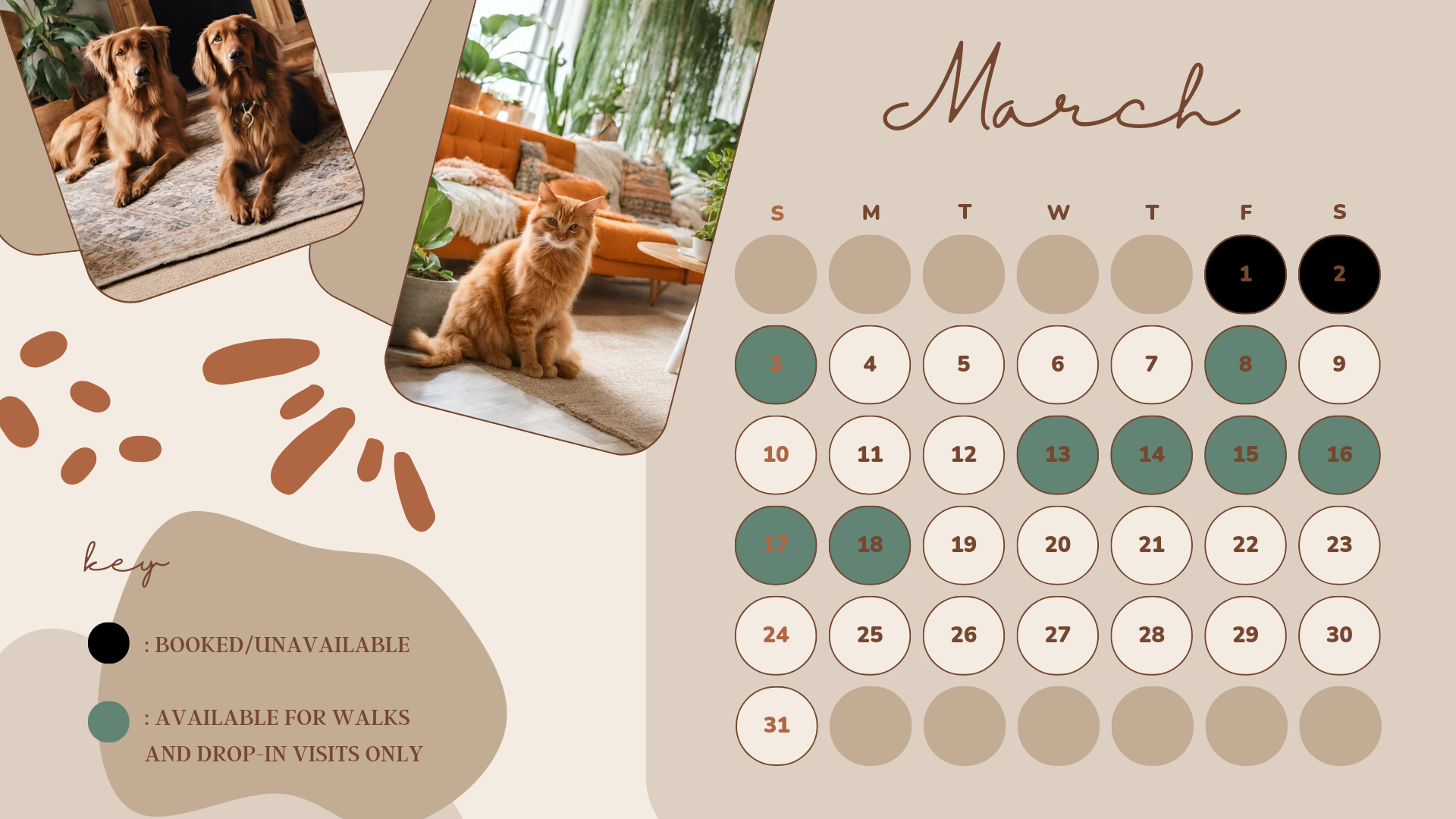 Booking & Availability — Lobo Tails Pet Care