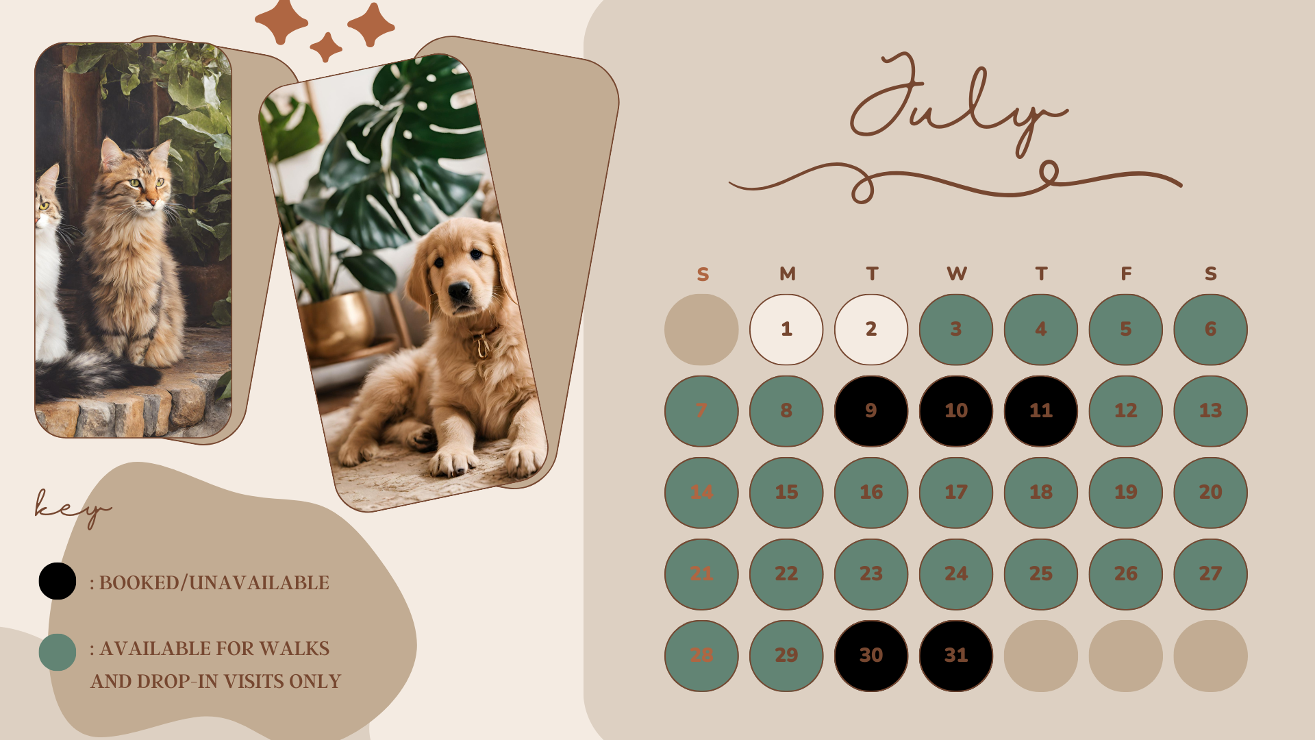 Booking & Availability — Lobo Tails Pet Care