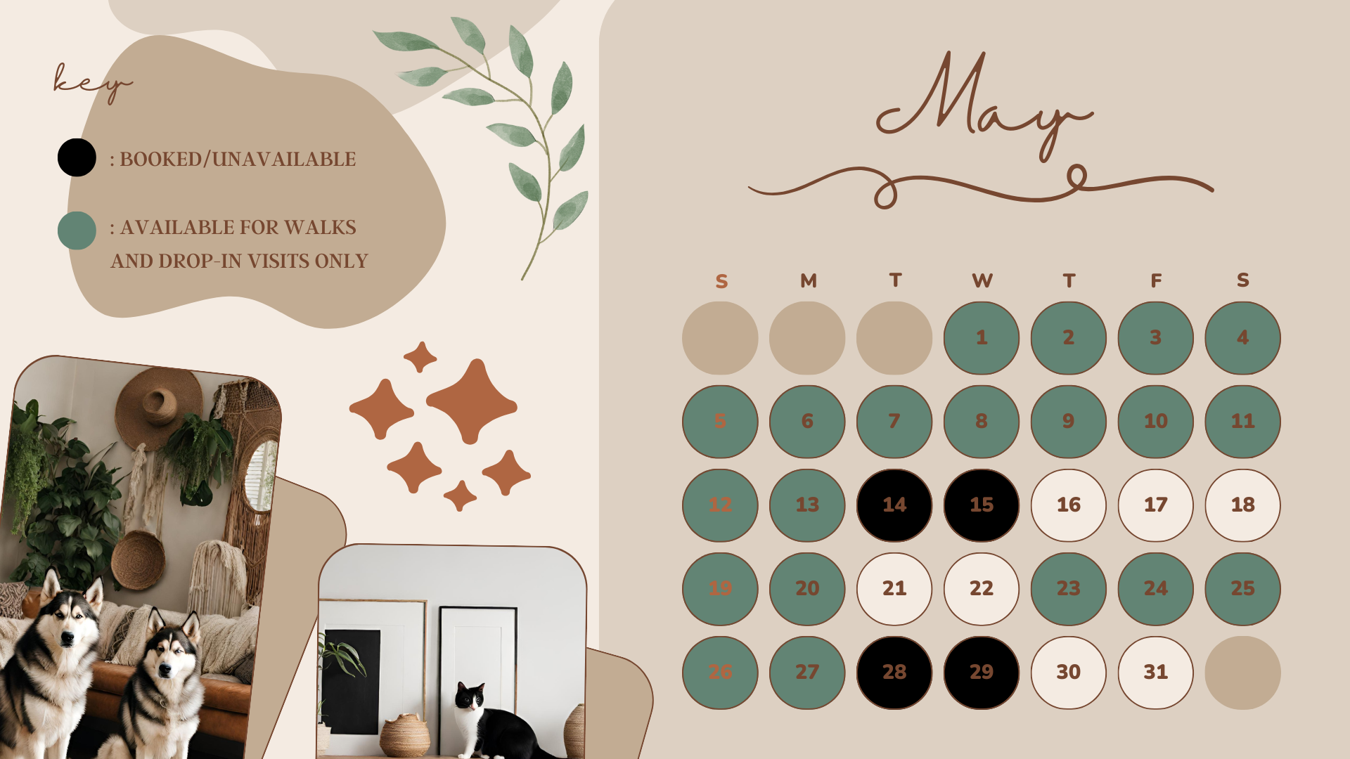 Booking & Availability — Lobo Tails Pet Care