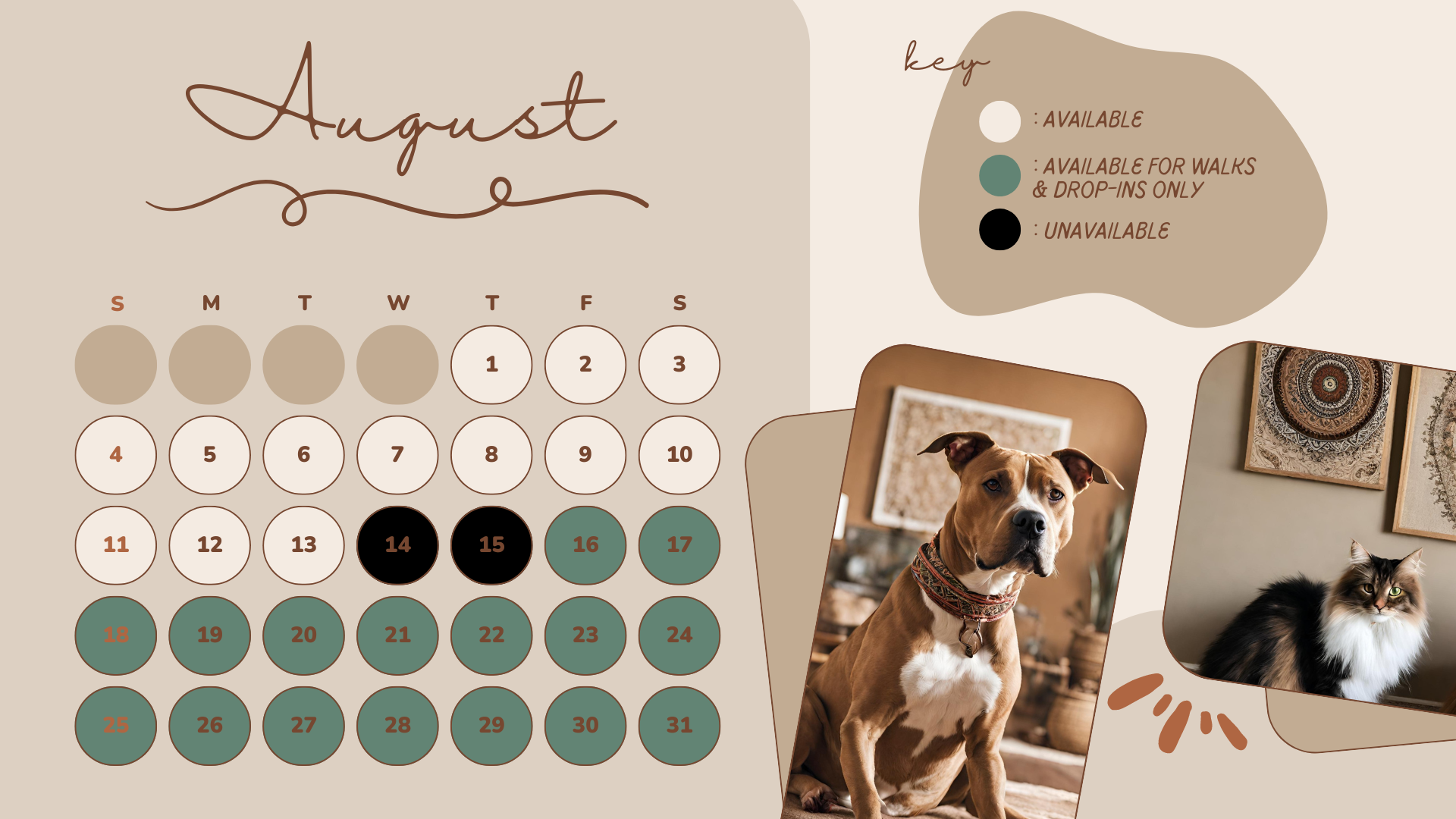 Booking & Availability — Lobo Tails Pet Care