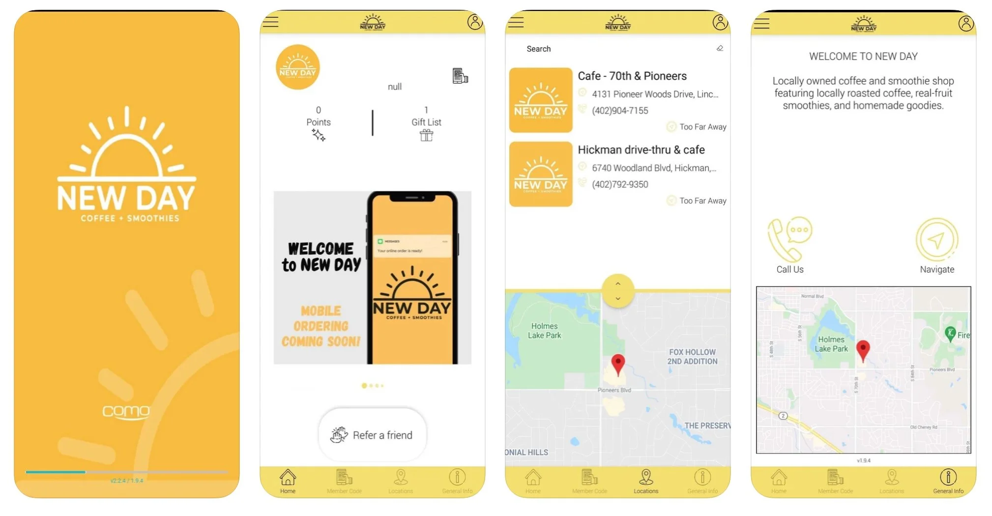 NEW DAY App — NEW DAY Coffee + Smoothies