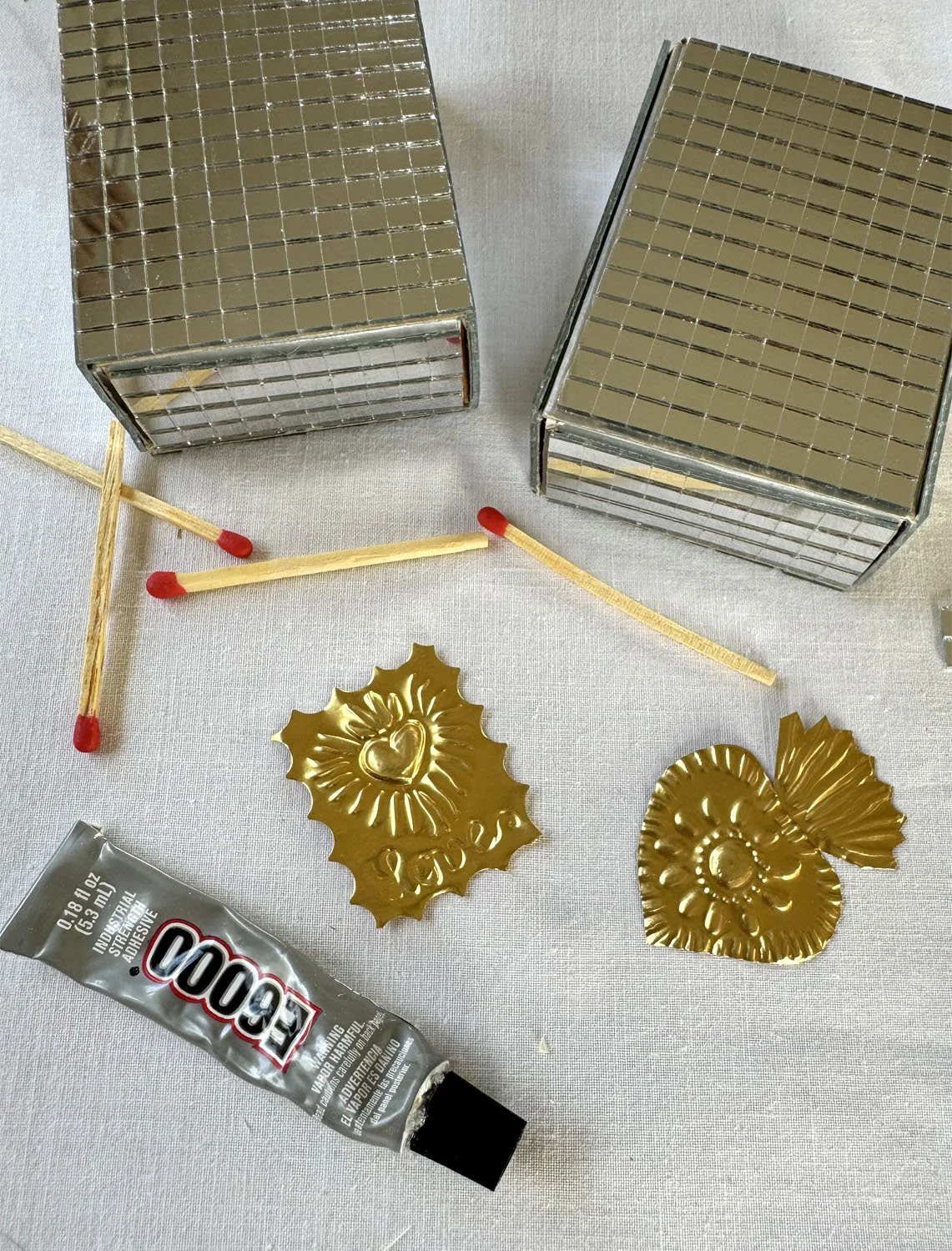 Récup créative : Boîtes d’allumettes disco — Mila Luce