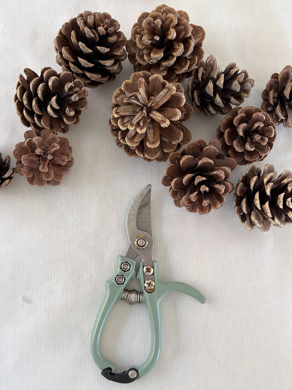 DIY : Une couronne en fleurs de pommes de pin — Mila Luce