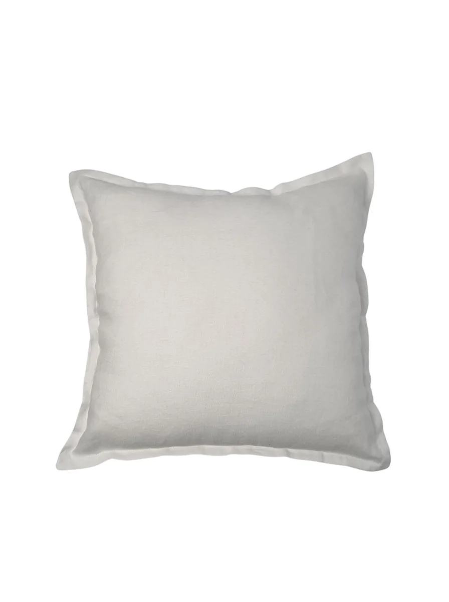 Shabby Chic - Intertwined White and Natural Lumbar — Laneway Design Studio