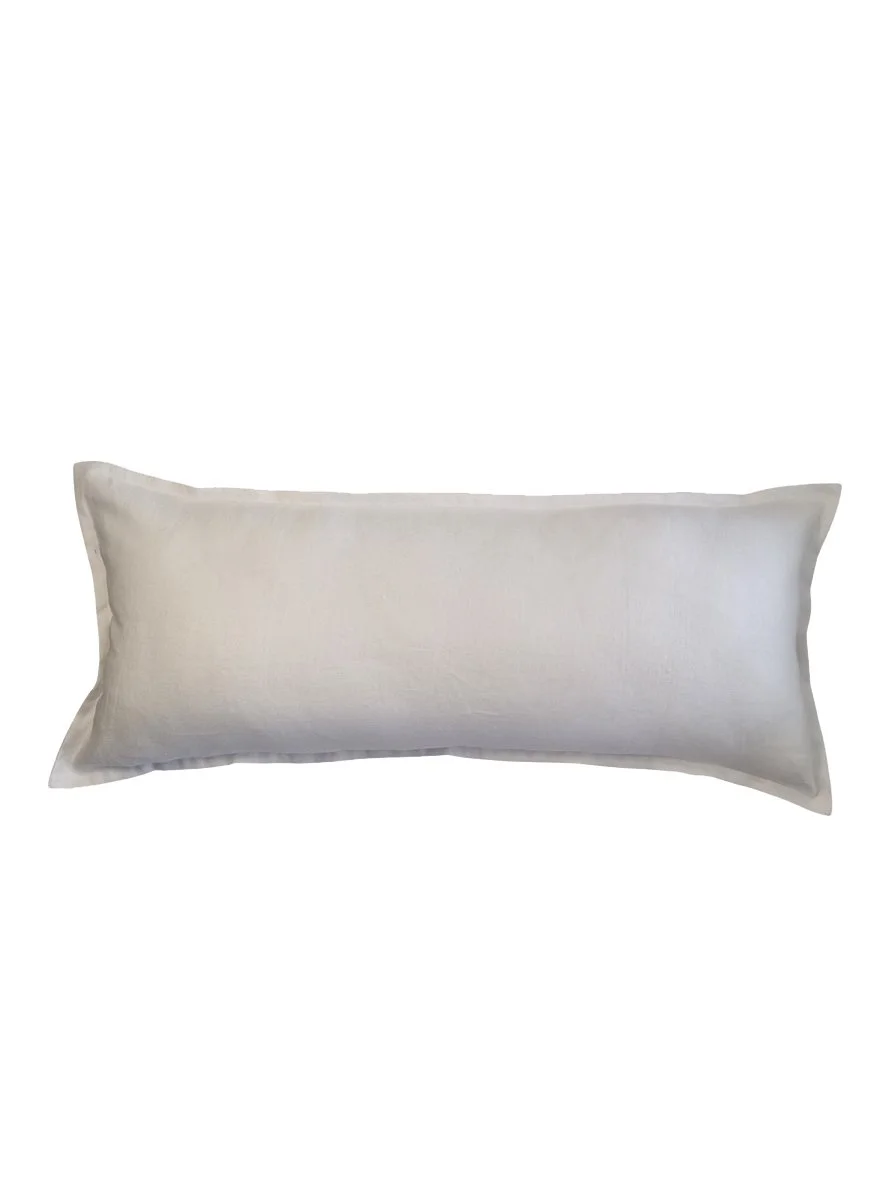 Shabby Chic - Intertwined White and Natural Lumbar — Laneway Design Studio