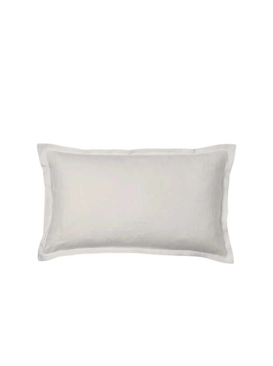 Shabby Chic - Intertwined White and Natural Lumbar — Laneway Design Studio