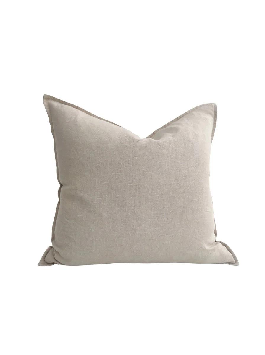 Shabby Chic - Intertwined White and Natural Lumbar — Laneway Design Studio