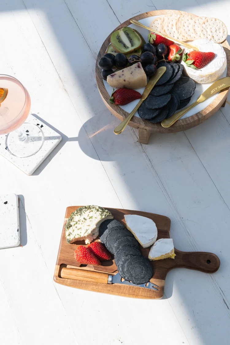 Mira Marble/Wood Footed Board — Laneway Design Studio
