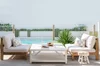 Shabby Chic - Intertwined White and Natural Lumbar — Laneway Design Studio