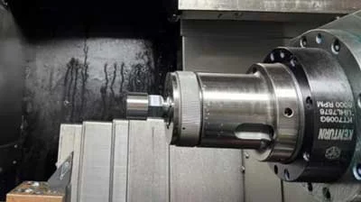 How to use a double-spindle lathe for polygonal butt jointing?