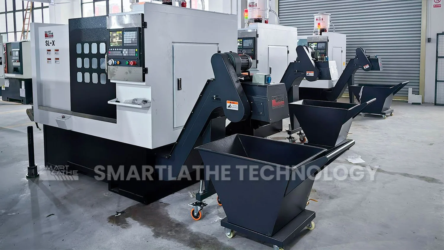 Enhancing CNC Lathe Efficiency with Chip Conveyor