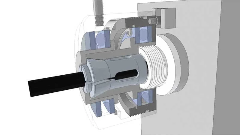 What is a push-type chuck?