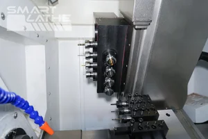 C axis functionality in CNC lathe