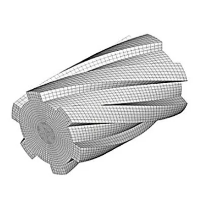 Comparison of Helical Splines and Straight Splines
