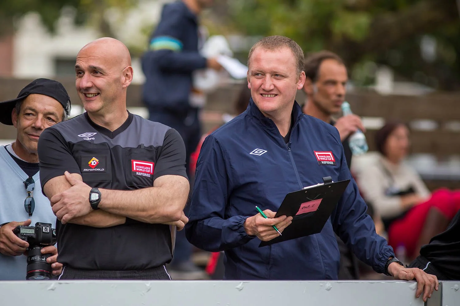 The men with the whistles — Homeless World Cup