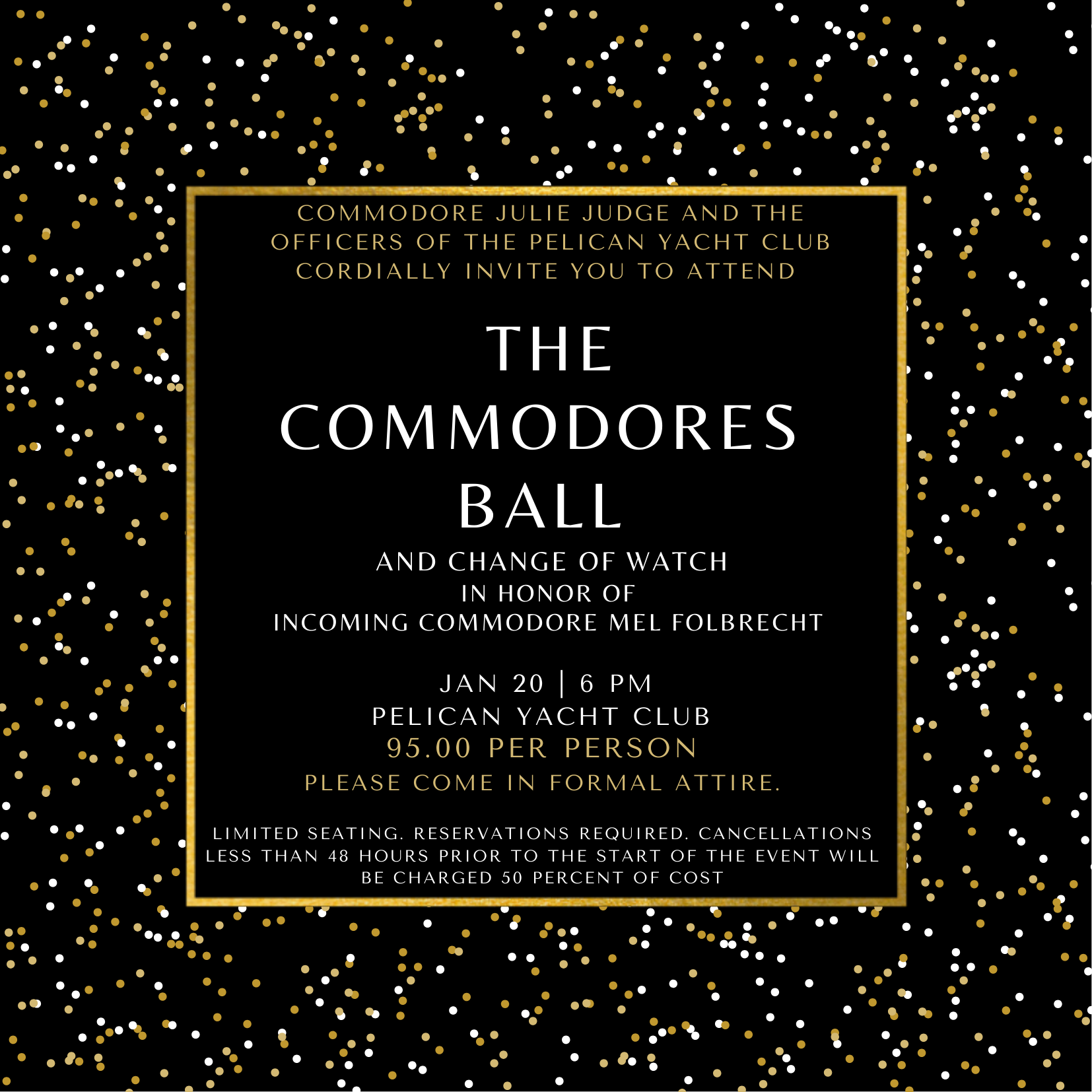 Commodore's Ball — Pelican Yacht Club