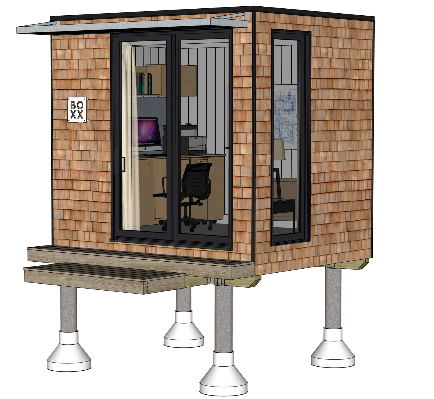 Model S | Work from Home pre-fab home office pod for your backyard ...