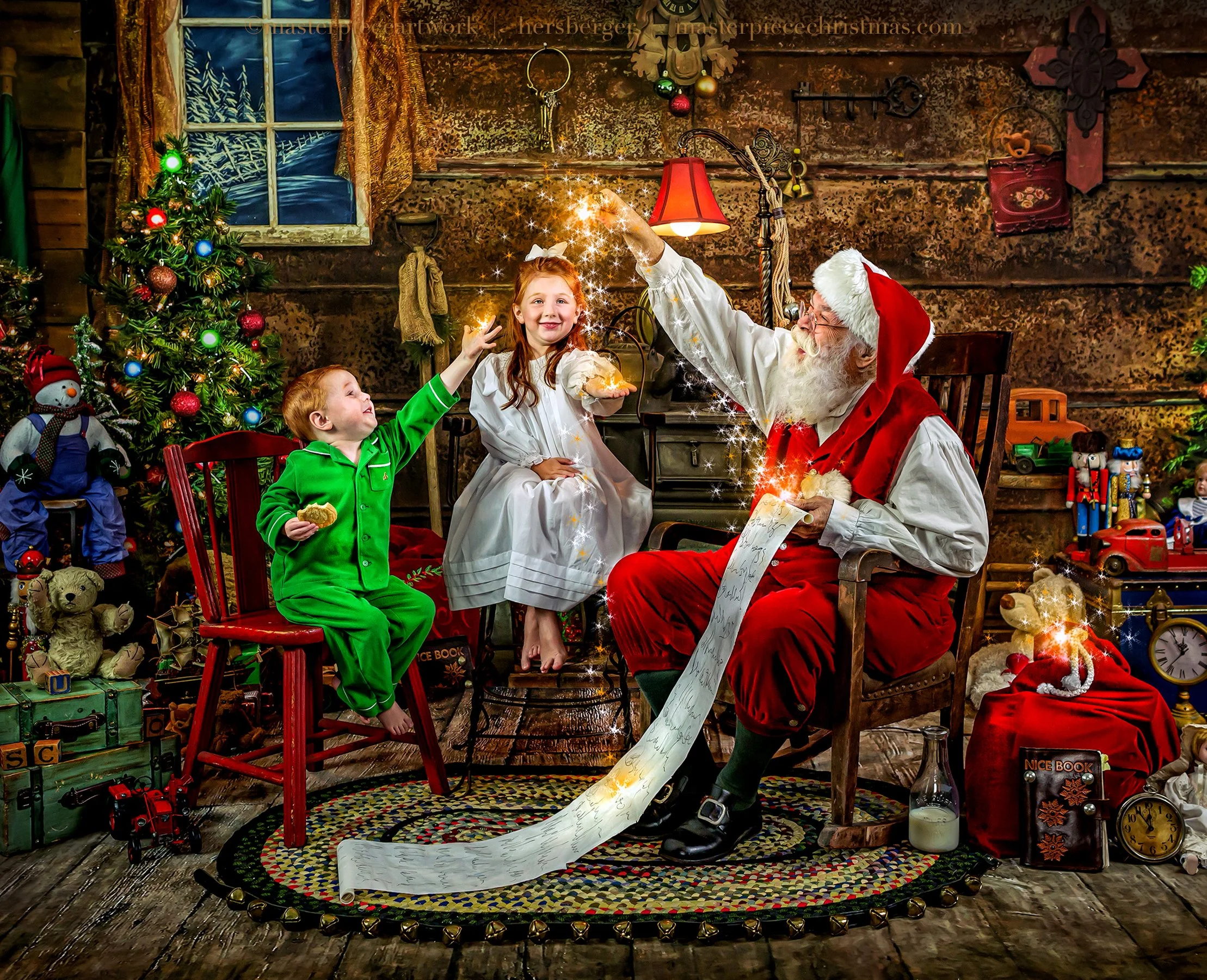 Santa Pictures — MASTERPIECE CHRISTMAS. Christmas Pictures & Family Photos.