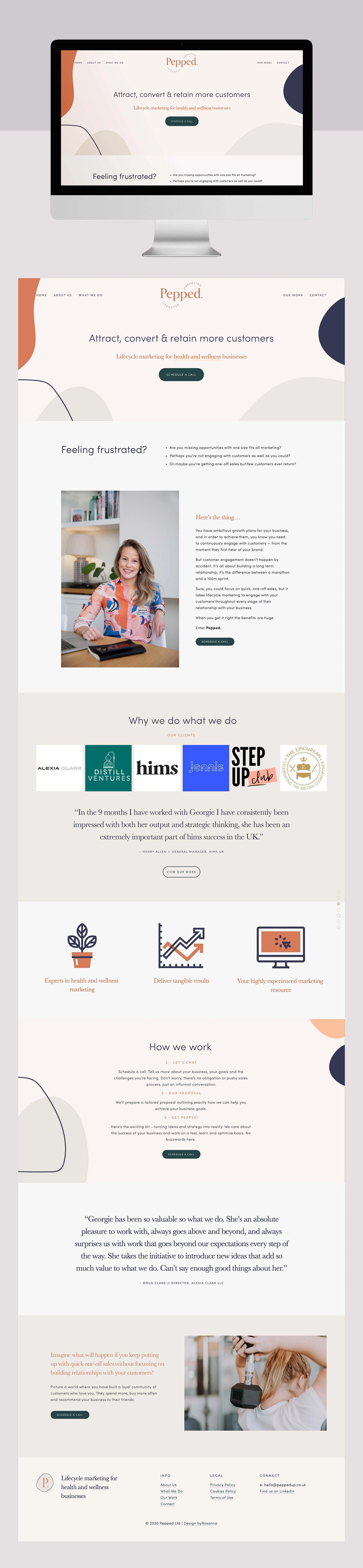 Marketing Agency Website Example | byRosanna