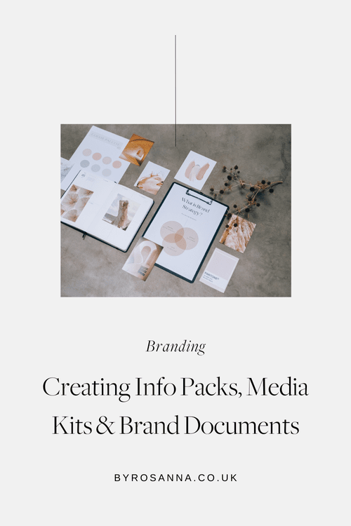 Creating Digital Collateral (Media Kits, Info Packs & PDFs) | byRosanna