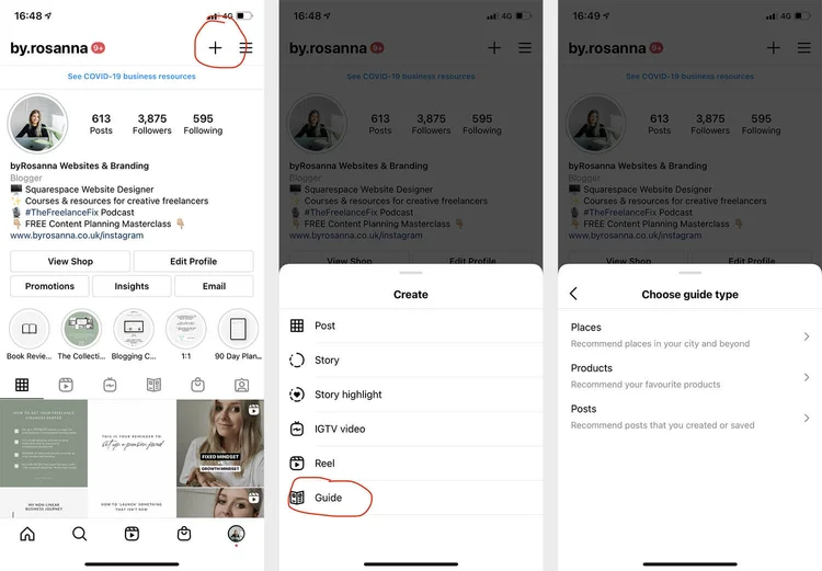 How to Use Instagram Guides (NEW feature tutorial) | byRosanna