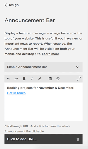 5 Ways to Use An Announcement Bar on Your Website | byRosanna